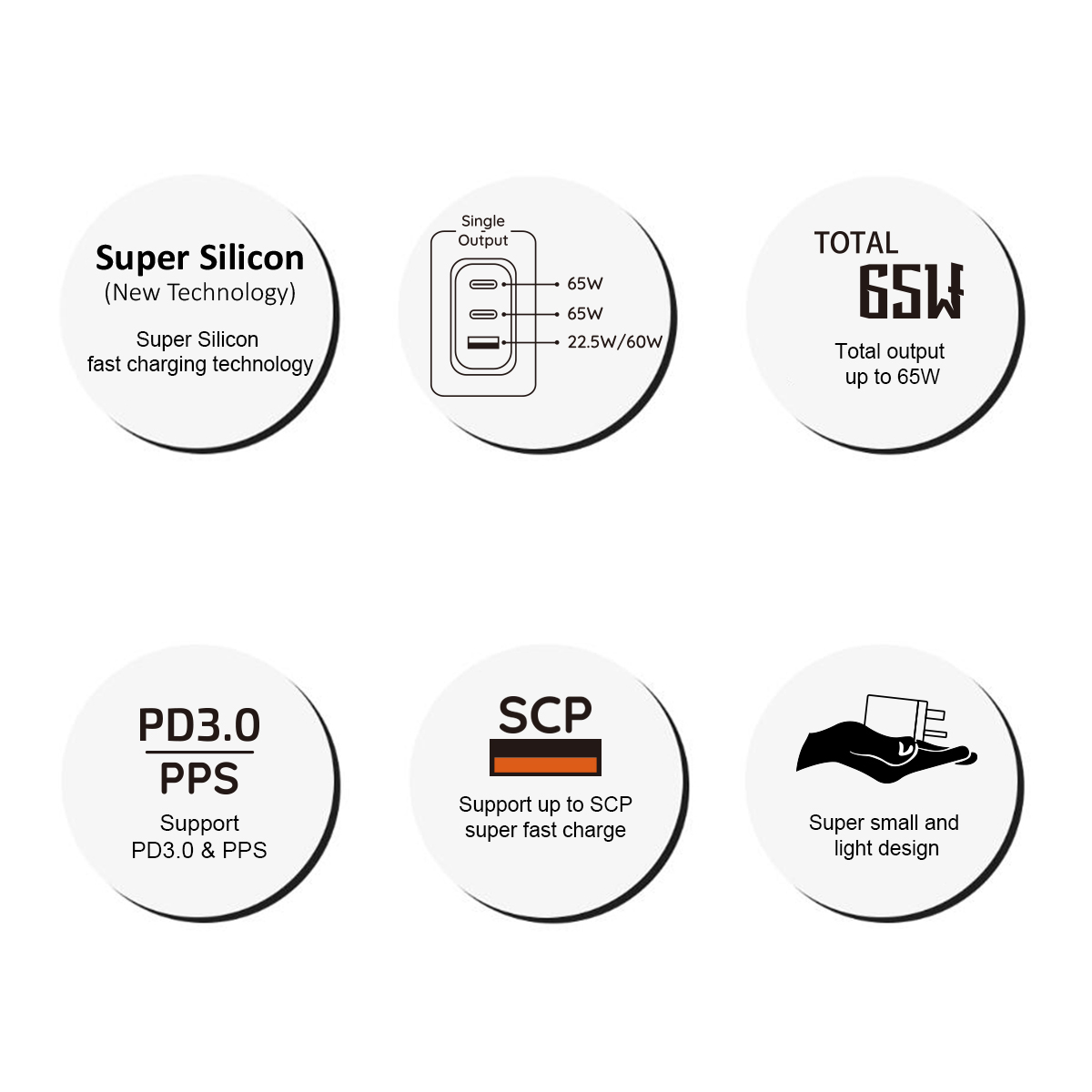 in&out Super Silicon 65W 3-Port Fast Charger | inno3C | Empowered By ...