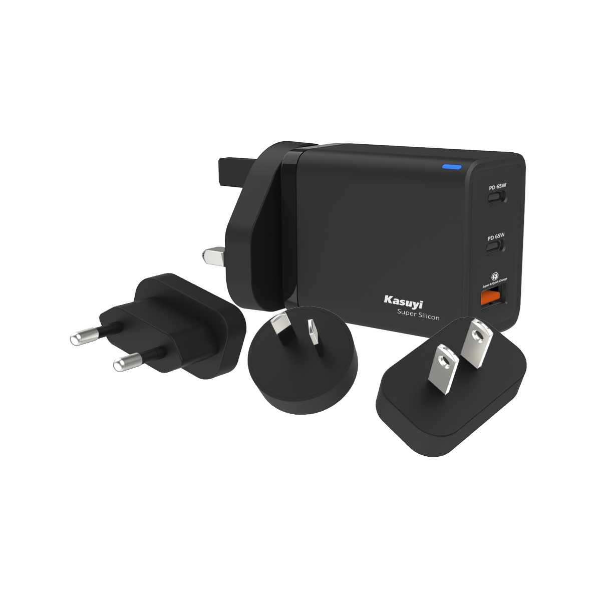 Kasuyi Super Silicon 65W 3-Ports Travel Fast Charger | inno3C ...