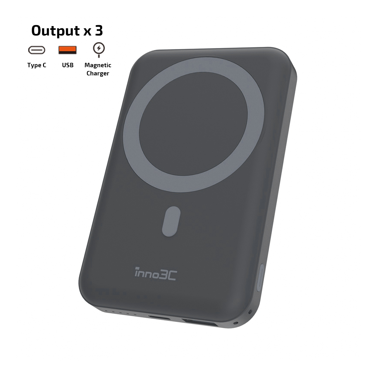 inno3C Magnetic Wireless Power Bank 10000mAh | inno3C | Empowered By ...