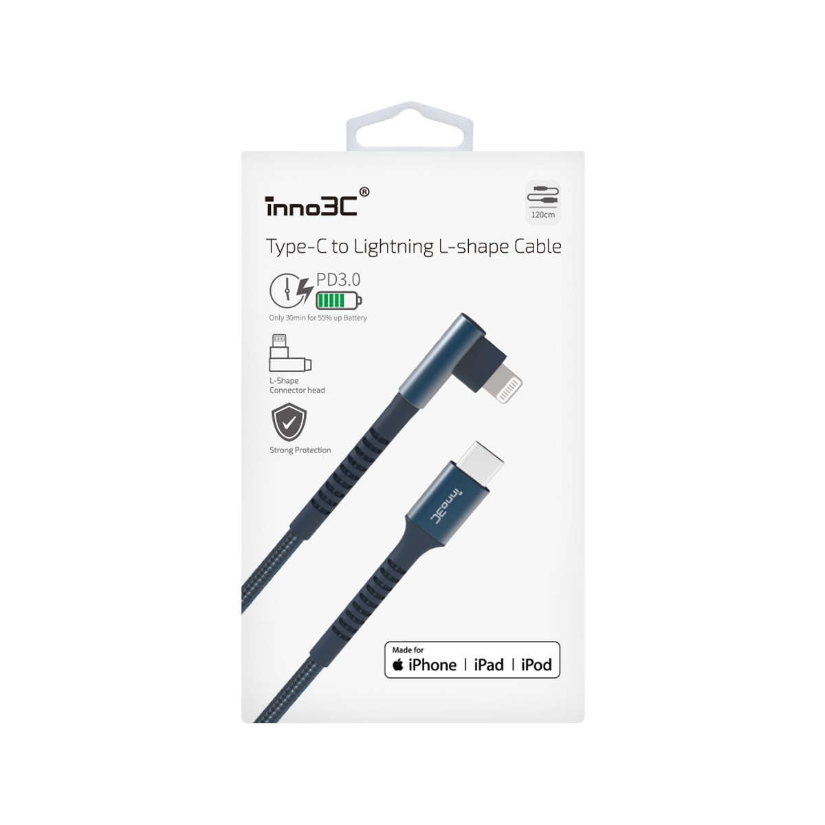 inno3C Type-C to Lightning L-shape Cable | inno3C | Empowered By Innovation