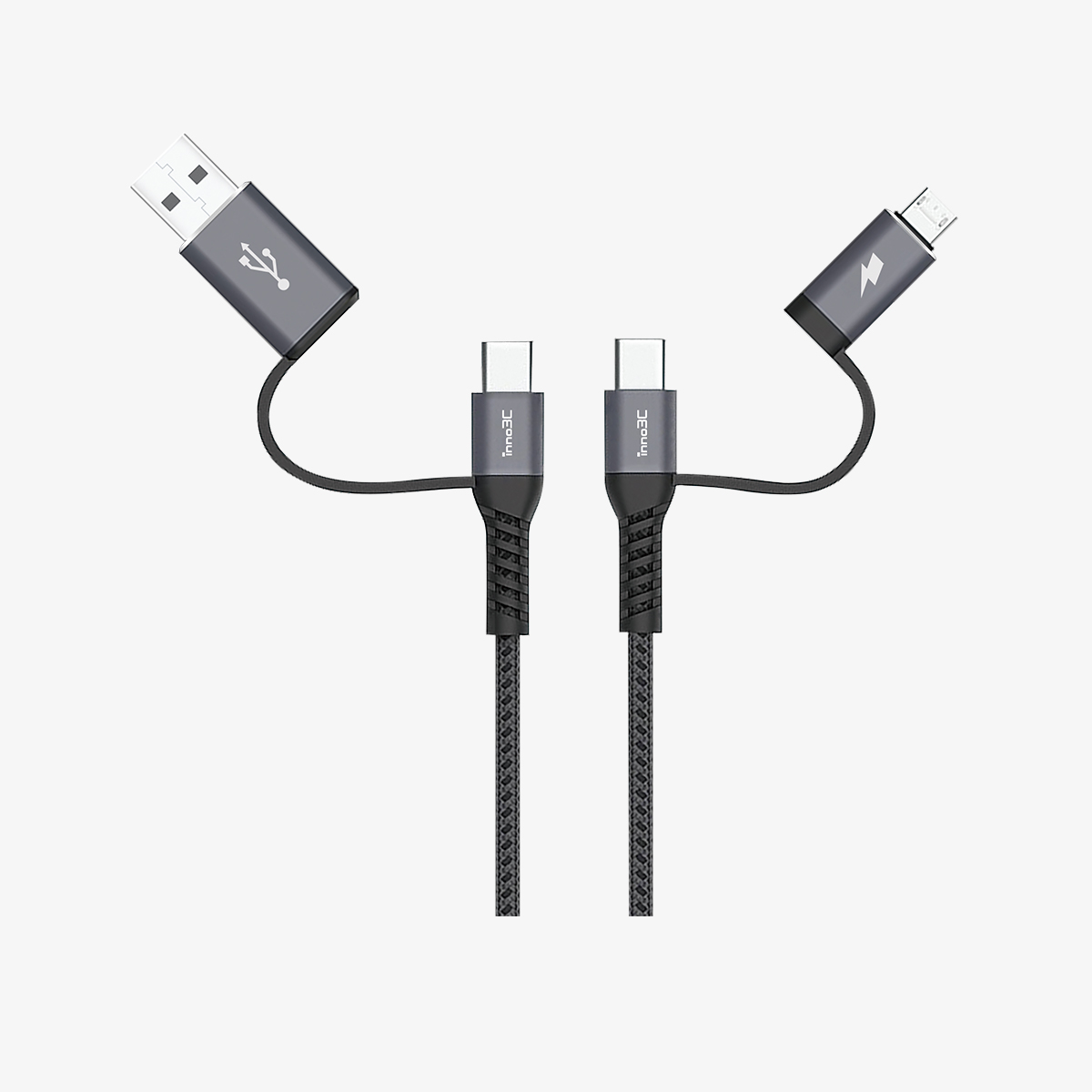 inno3C i-M4 4 in 1 USB-A/Type-C to Micro/Type-C Cable | inno3C ...